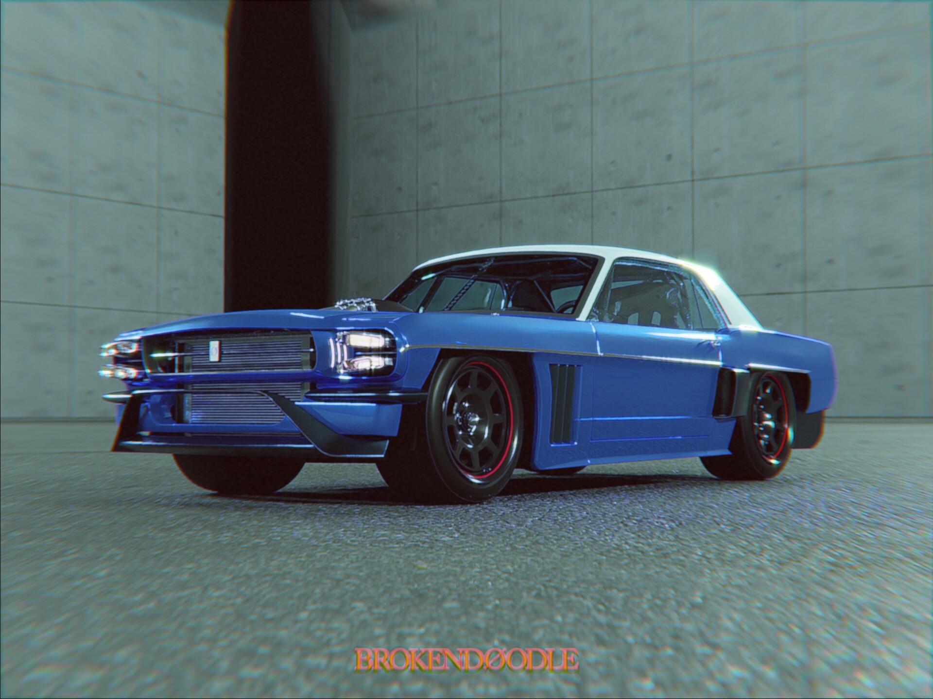 Broken Doodle - SM Ford Mustang