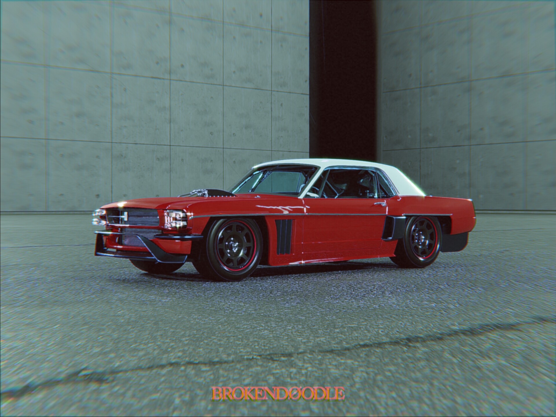 Broken Doodle - SM Ford Mustang