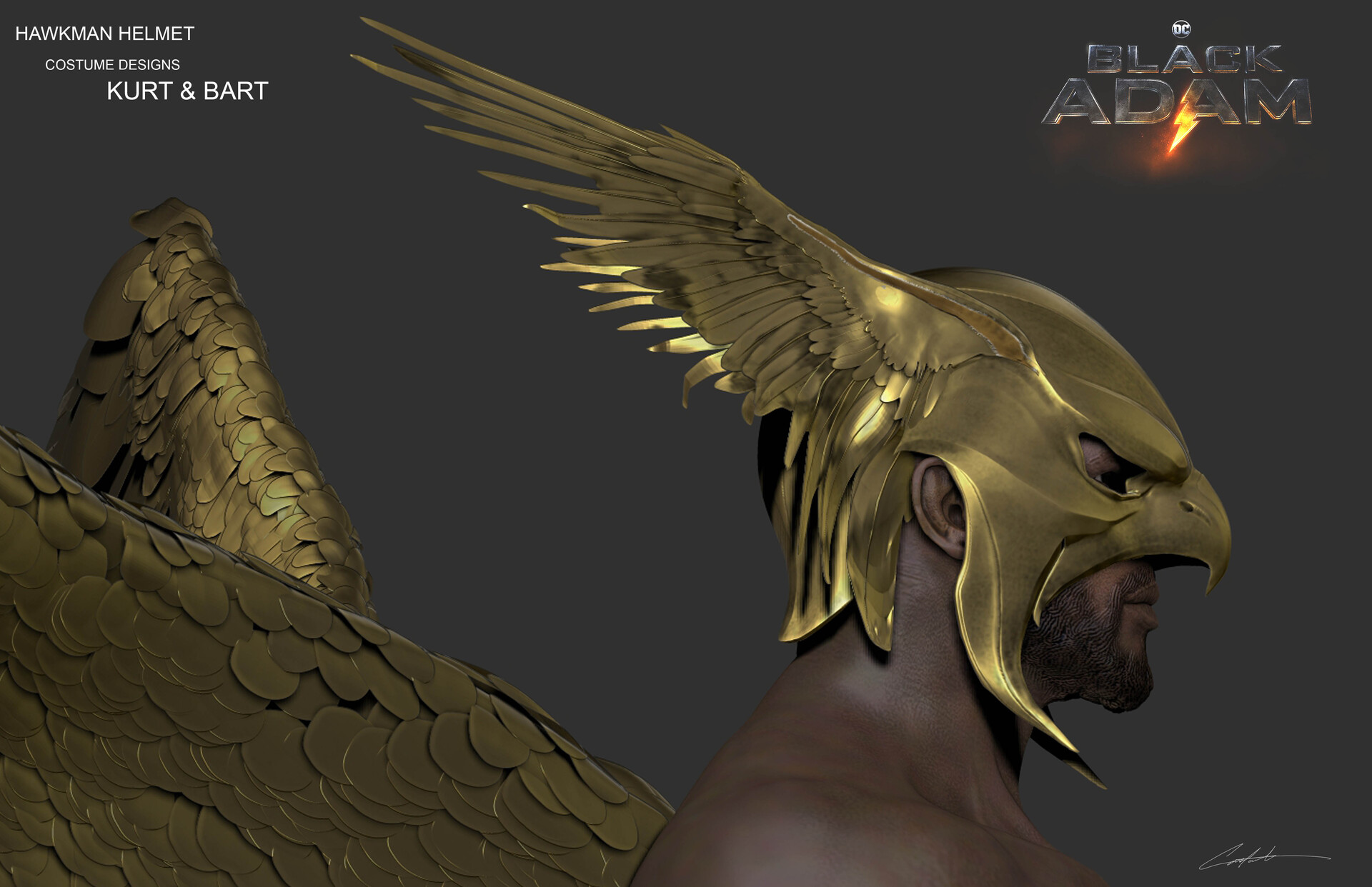 Constantine Sekeris - Black Adam Hawkman helmet