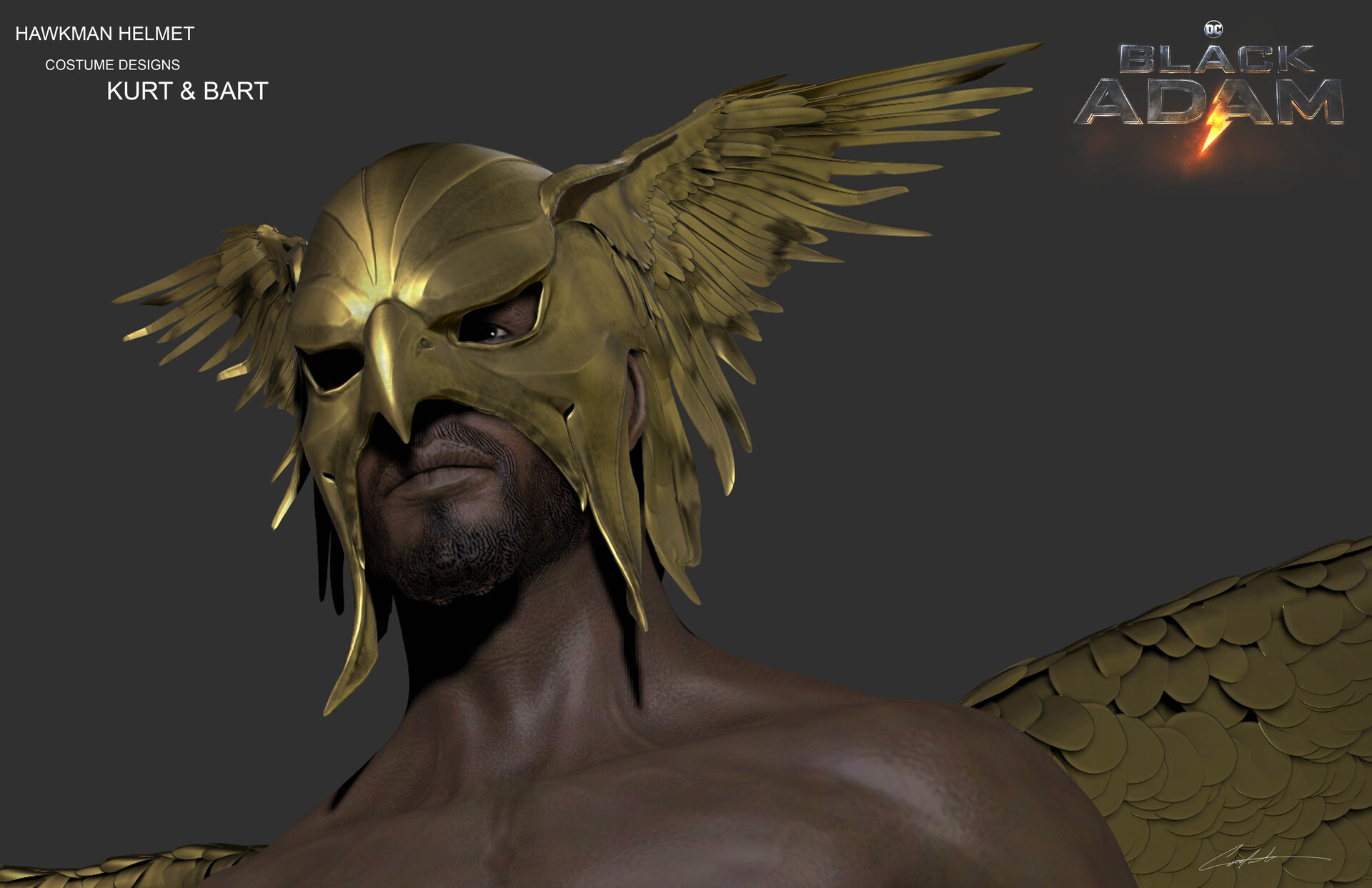 Constantine Sekeris - Black Adam Hawkman helmet