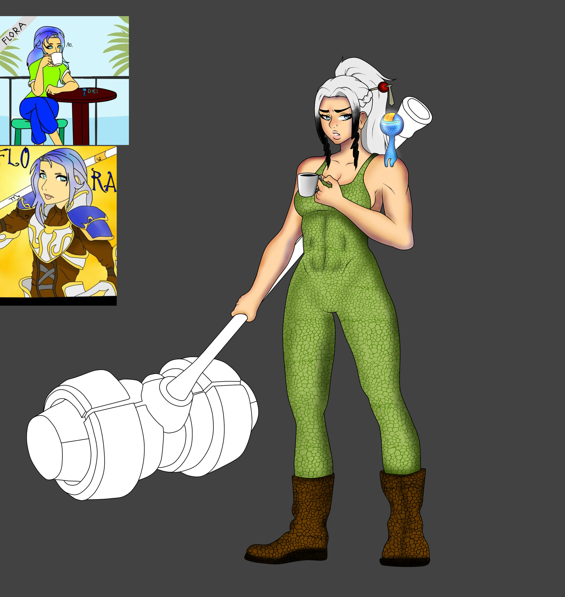 ArtStation - Flora Paladin Character Design