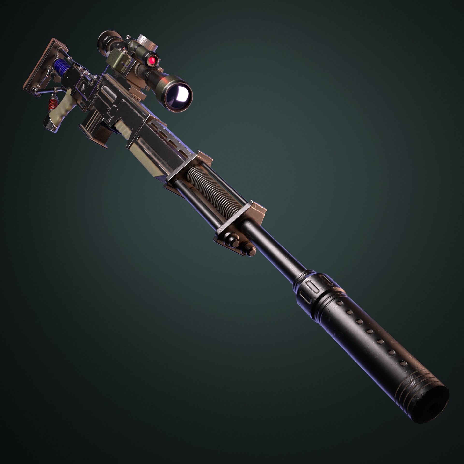 ArtStation - Sniper rifle "Angelina"