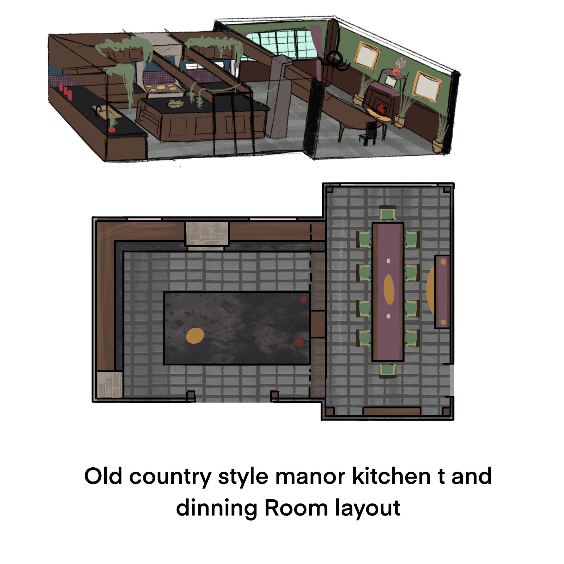 ArtStation - Layout Plan for 3d Environment