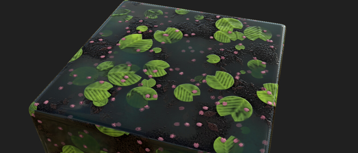 Jesse Bedford - Substance Designer - Muddied Lilypad Pond