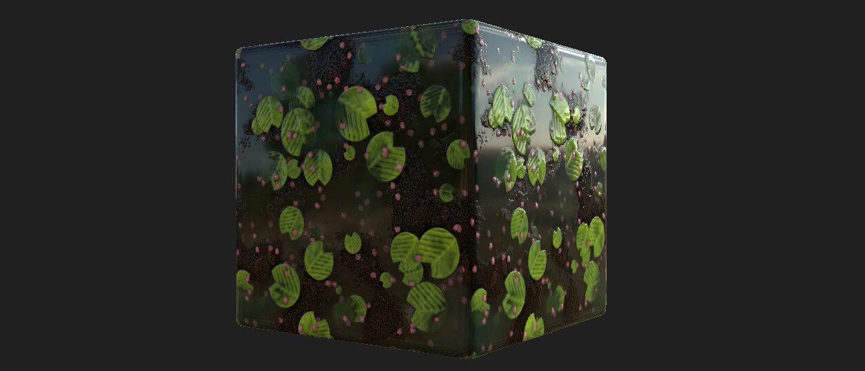 Jesse Bedford - Substance Designer - Muddied Lilypad Pond