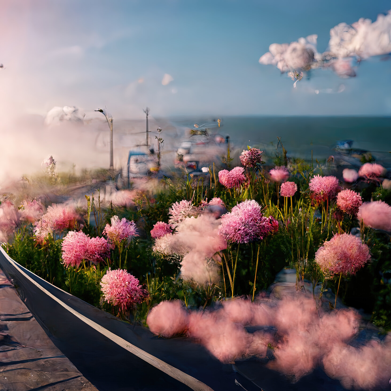 ArtStation - Flowers in the street
