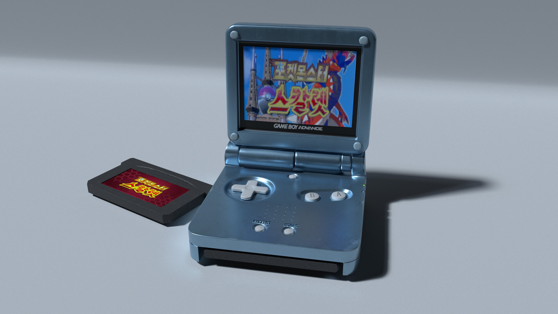 ArtStation - game boy advance sp POKEMON SCARLET