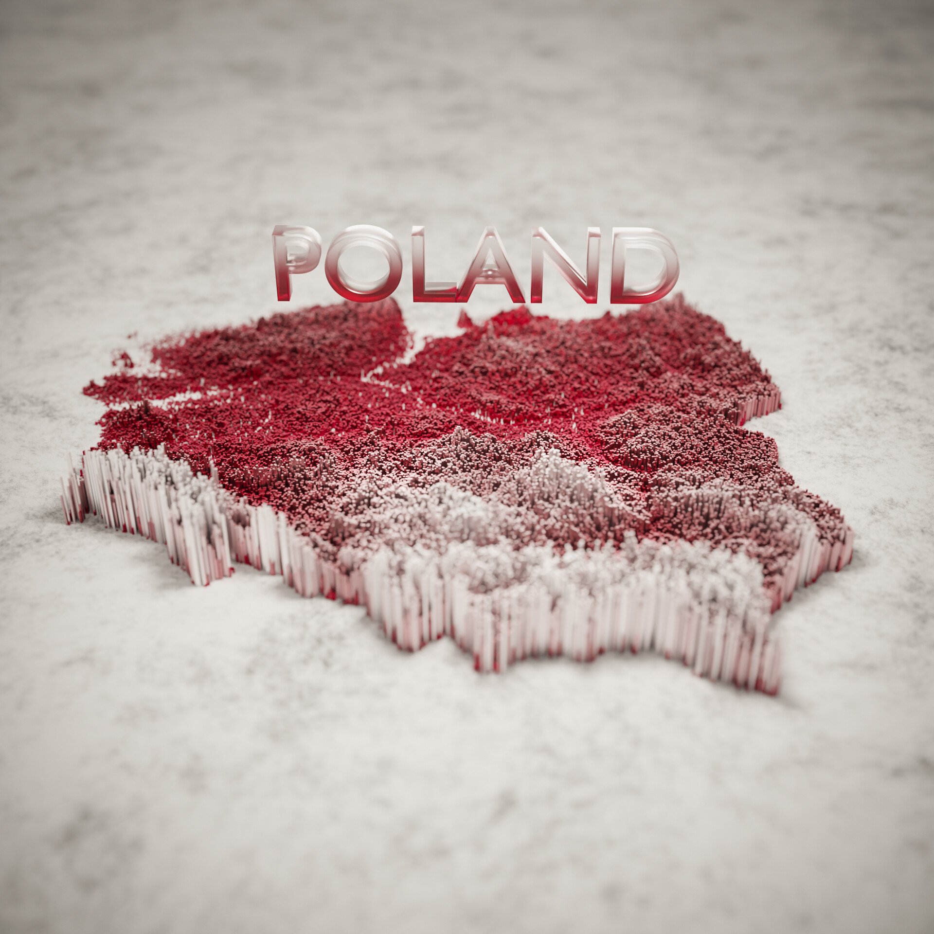 ArtStation - POLAND height map 3D