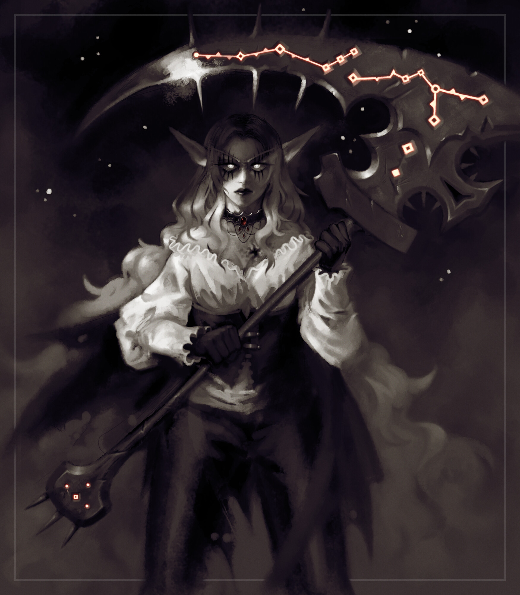 ArtStation - Spooky Reaper Lady