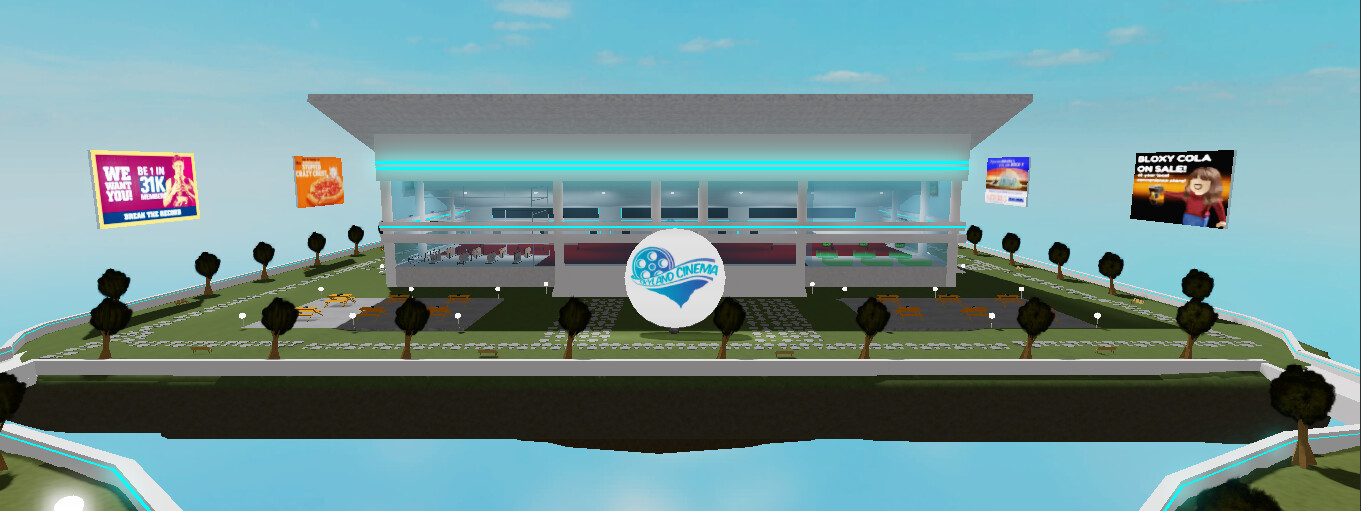 ArtStation - View of Space Skyland Cinema From the Front