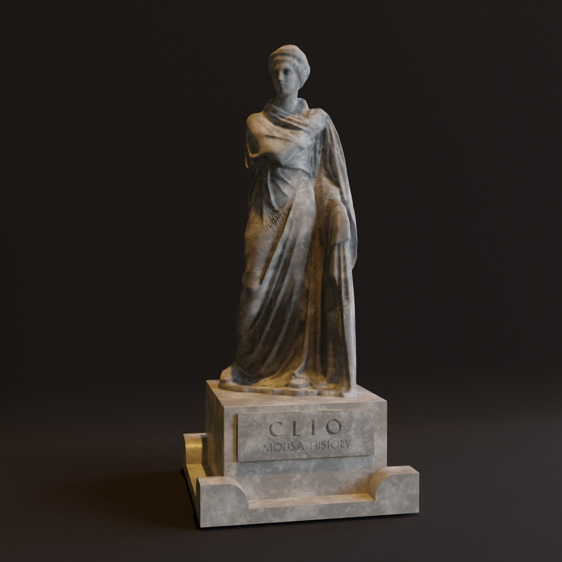 ArtStation - Clio Mouse of History - LODs