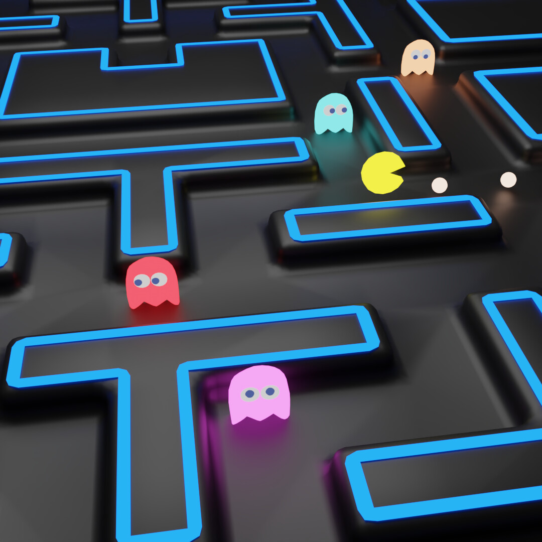 ArtStation - 3D Pacman FanArt