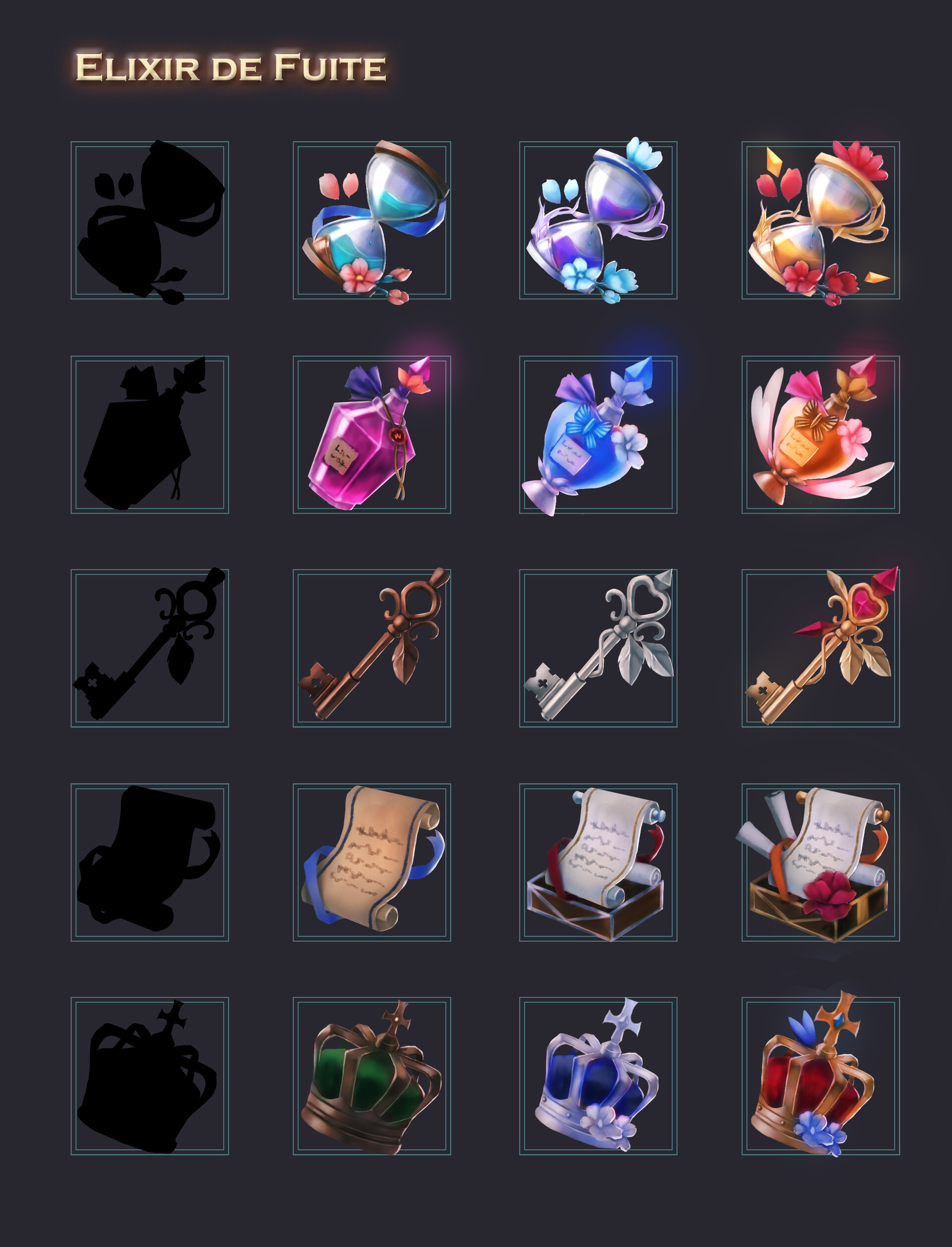ArtStation - Elixir de Fuite - UI Design