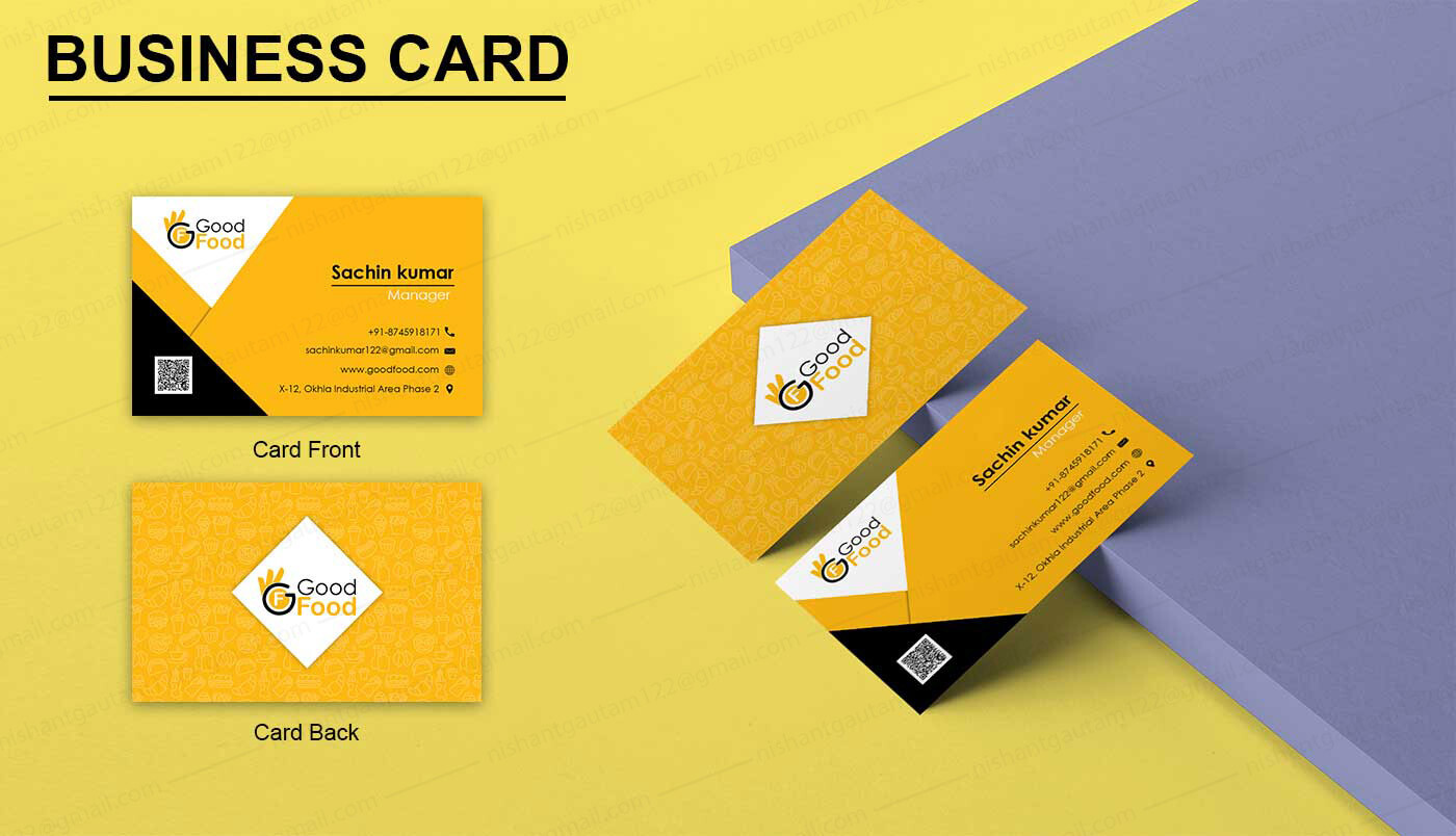 ArtStation - Good Food Business Card Design