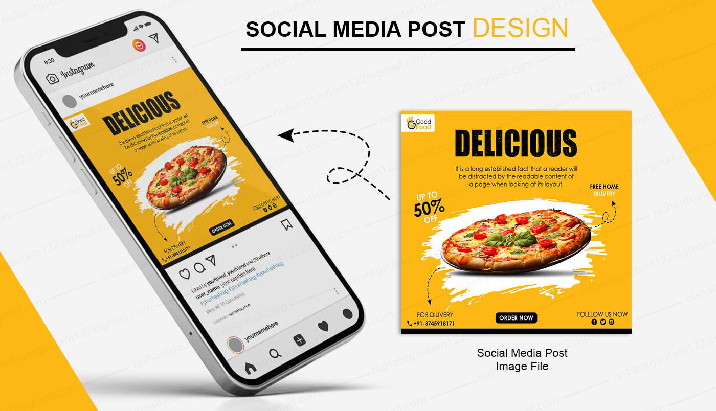 ArtStation - Good Food Social Media Post Design