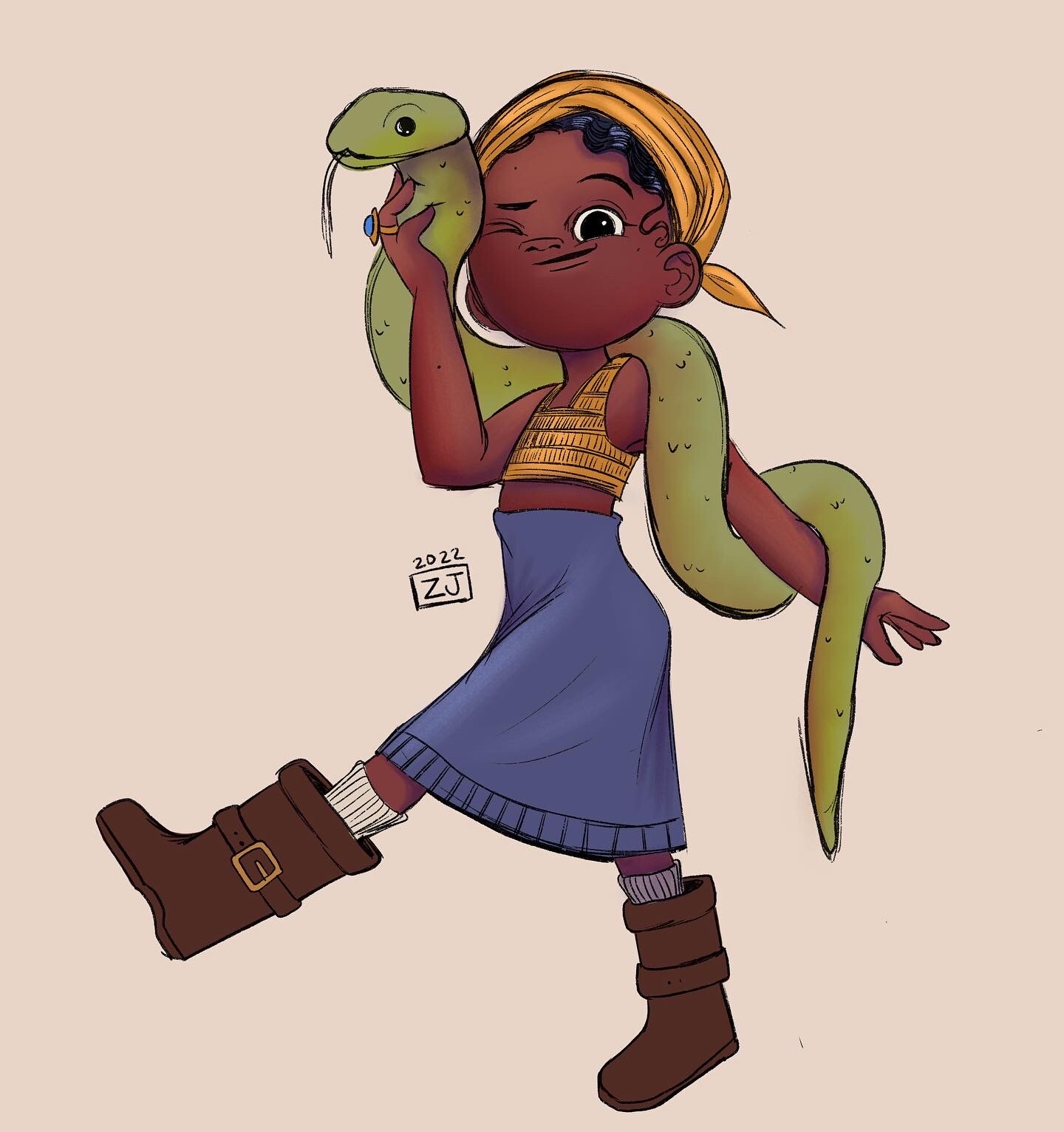 ArtStation - Fiendish familiar 🐍