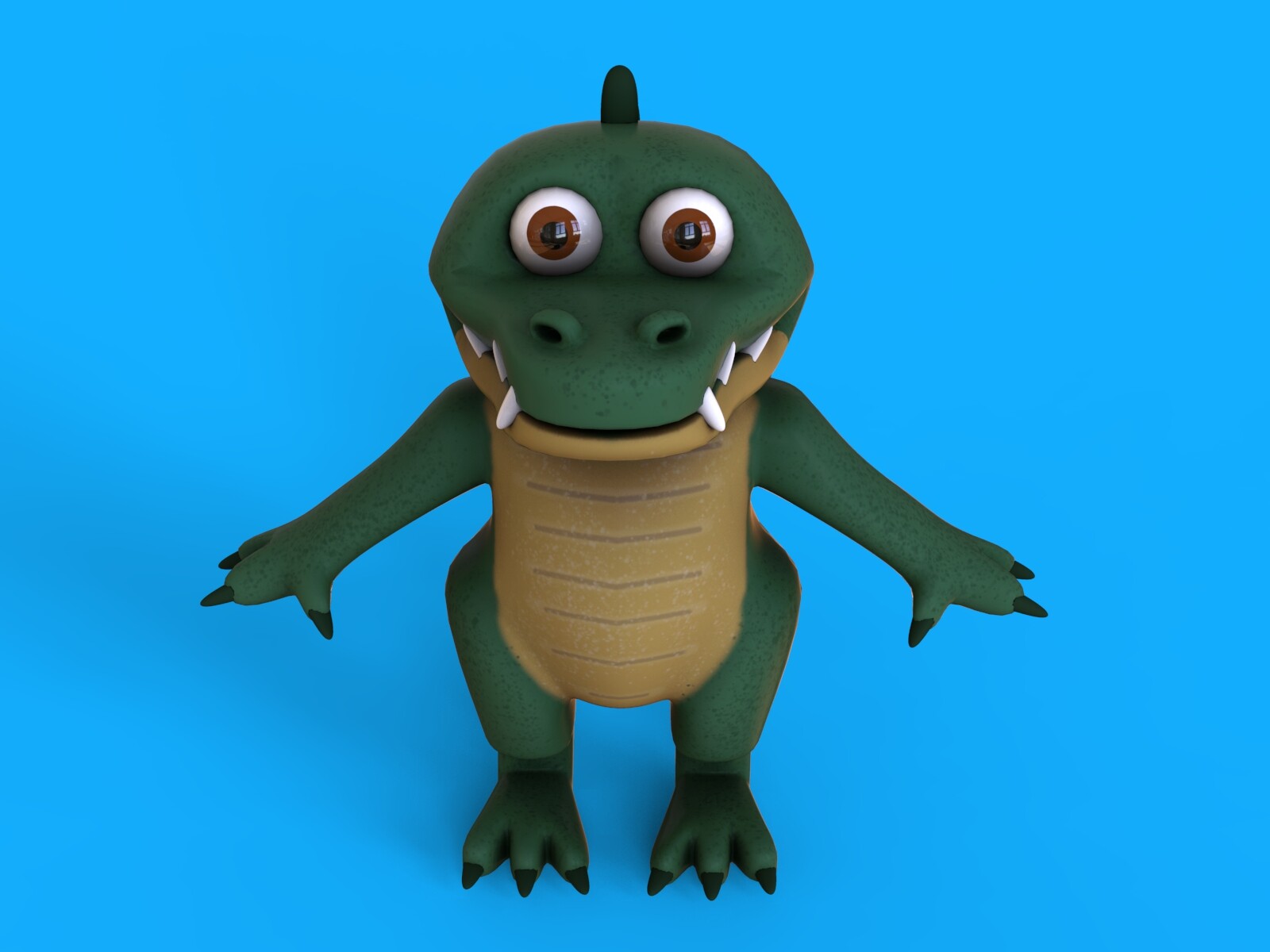 ArtStation - cartoon alligator
