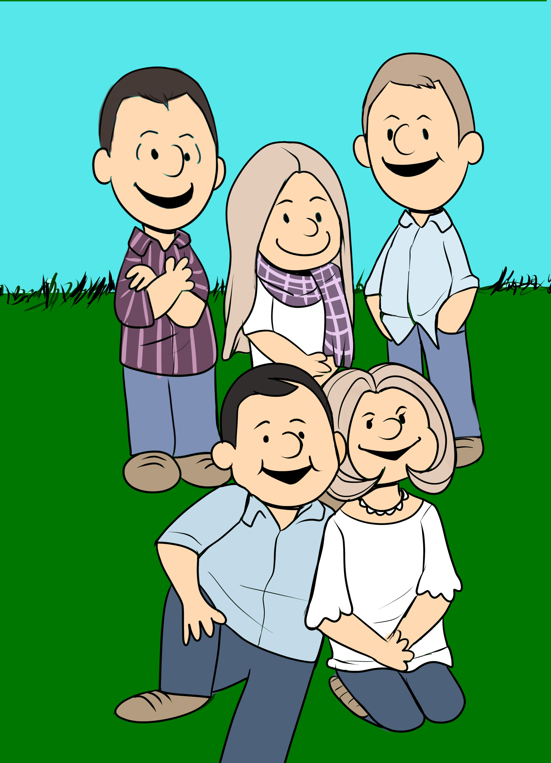 ArtStation - Charlie Brown family portrait