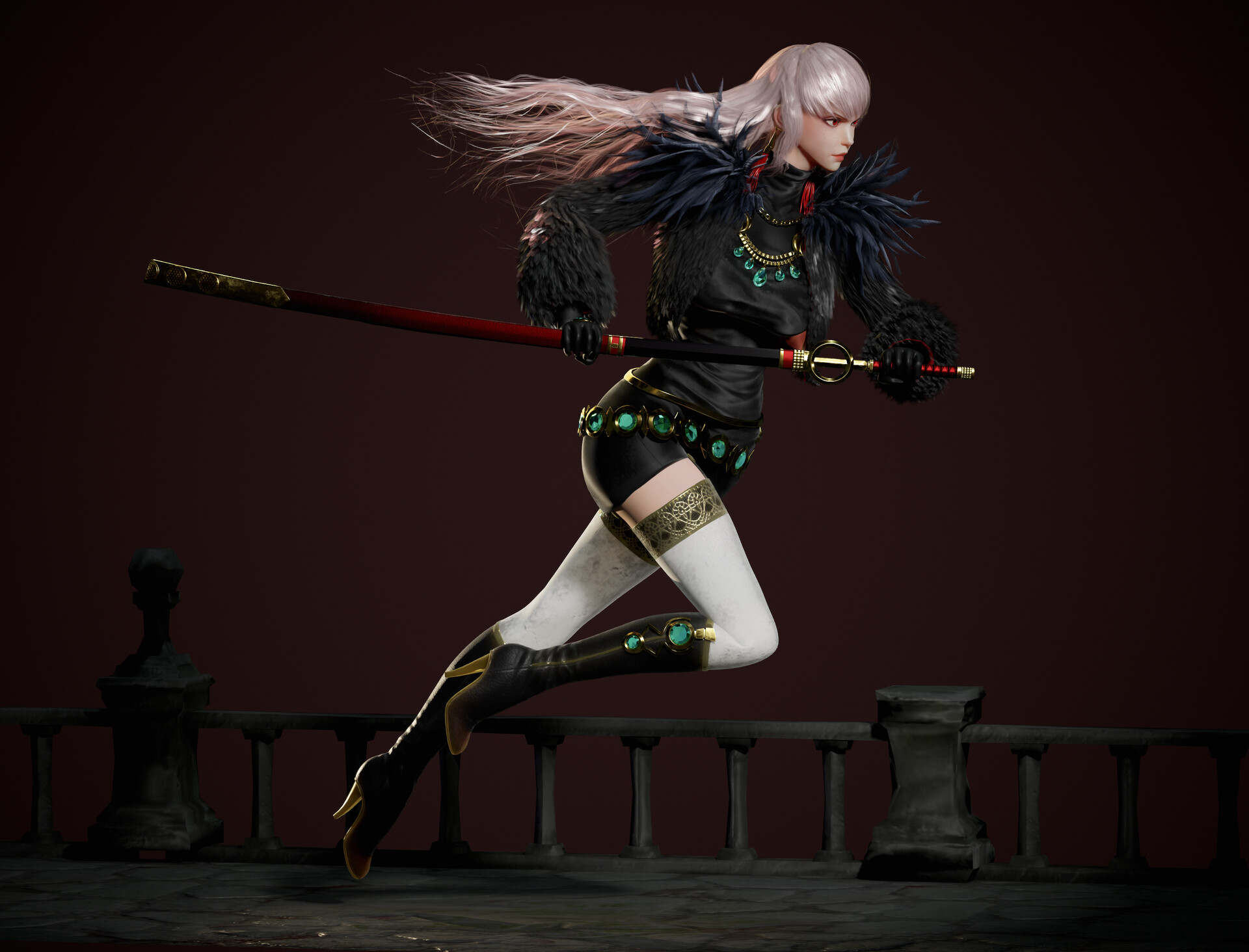 JANGGEONHO - Dungeon & Fighter Female Ghost Knight Fanart