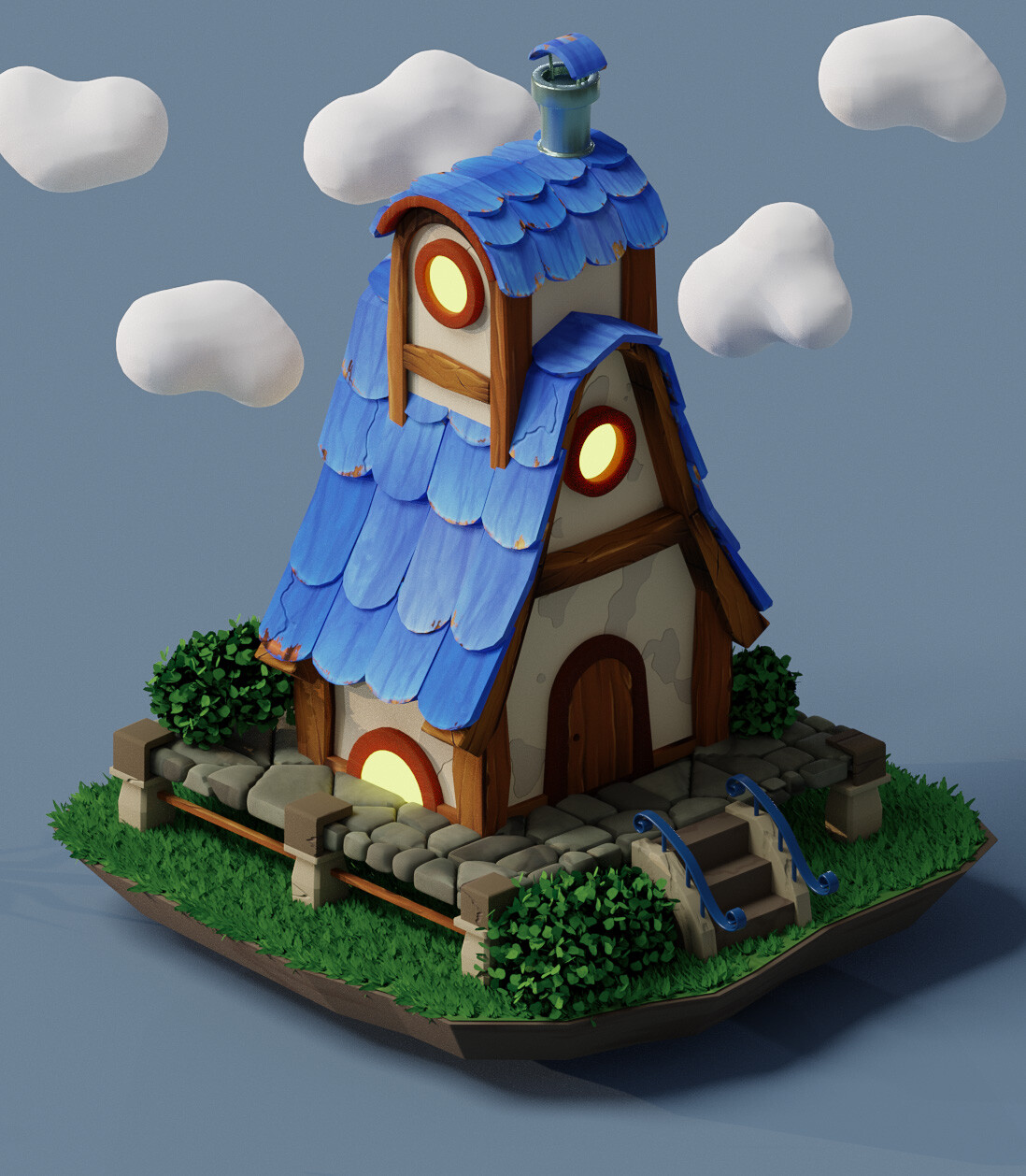 ArtStation - Stylized house 3D
