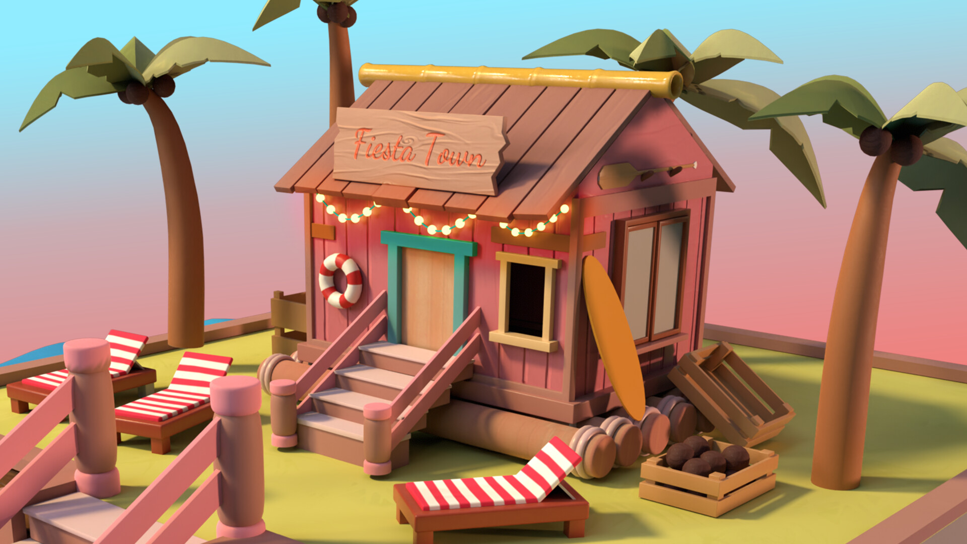 ArtStation - Isometric island