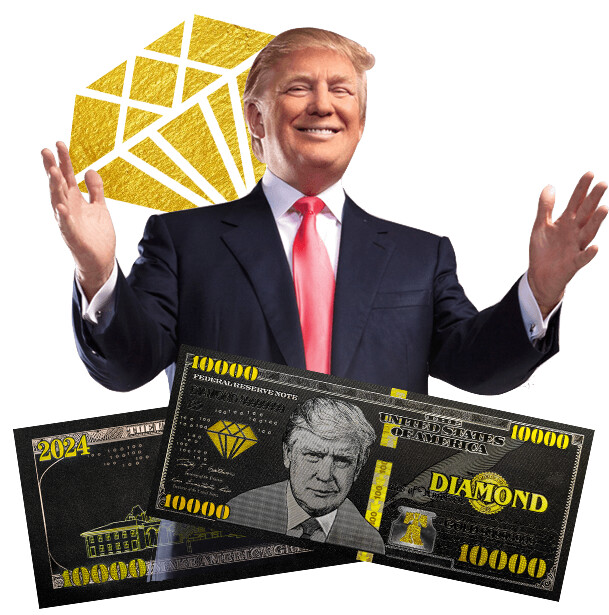 ArtStation - Trump $10,000 Diamond Bucks On Sale Price Where to Buy ...