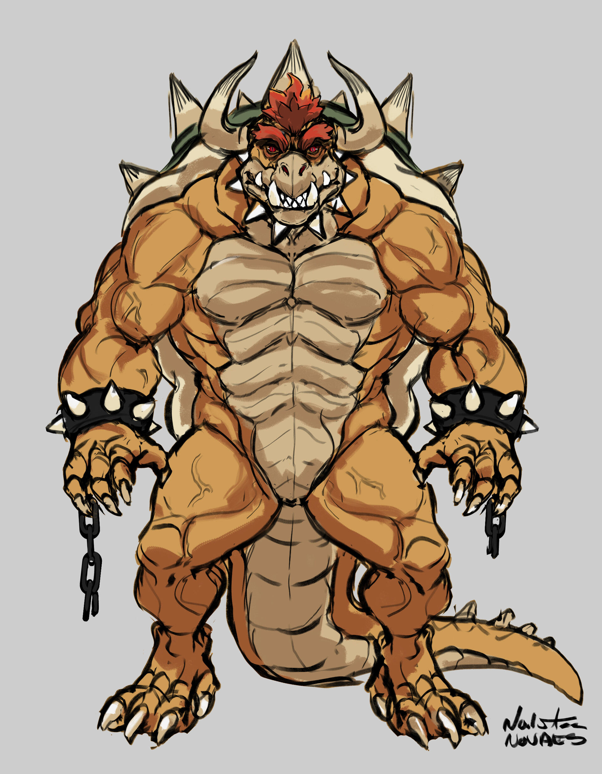 Artstation Fanart Bowser