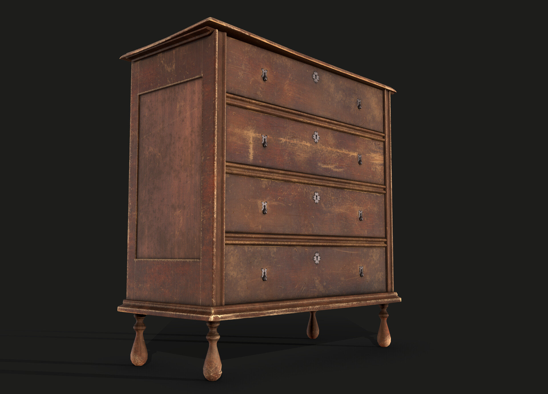ArtStation - Drawer 3d modeling and texturing practice