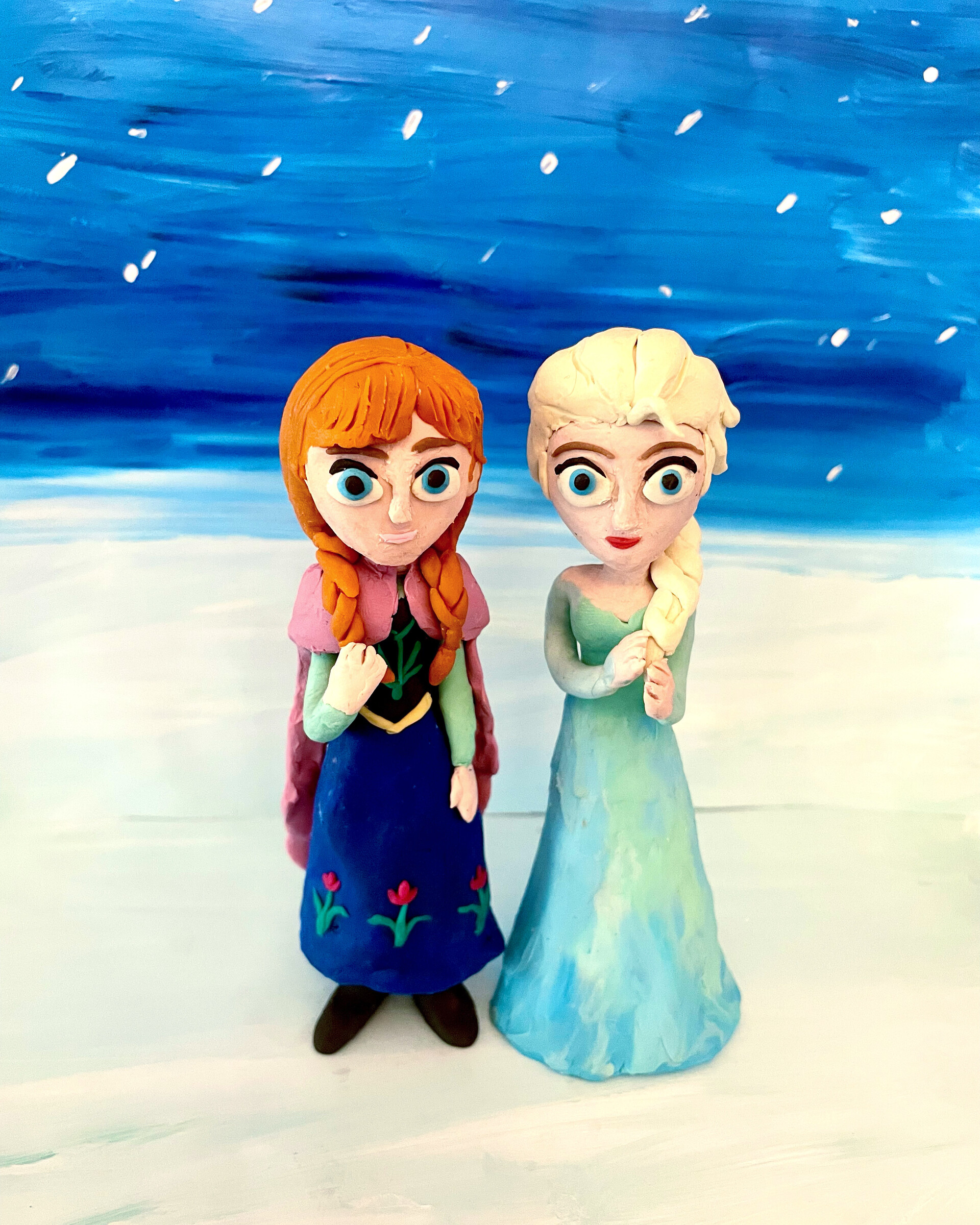 ArtStation - Clay Anna and Elsa ️