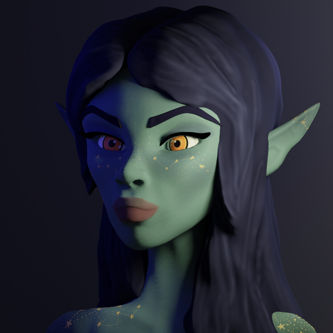 ArtStation - Elf Woman (First human based model)