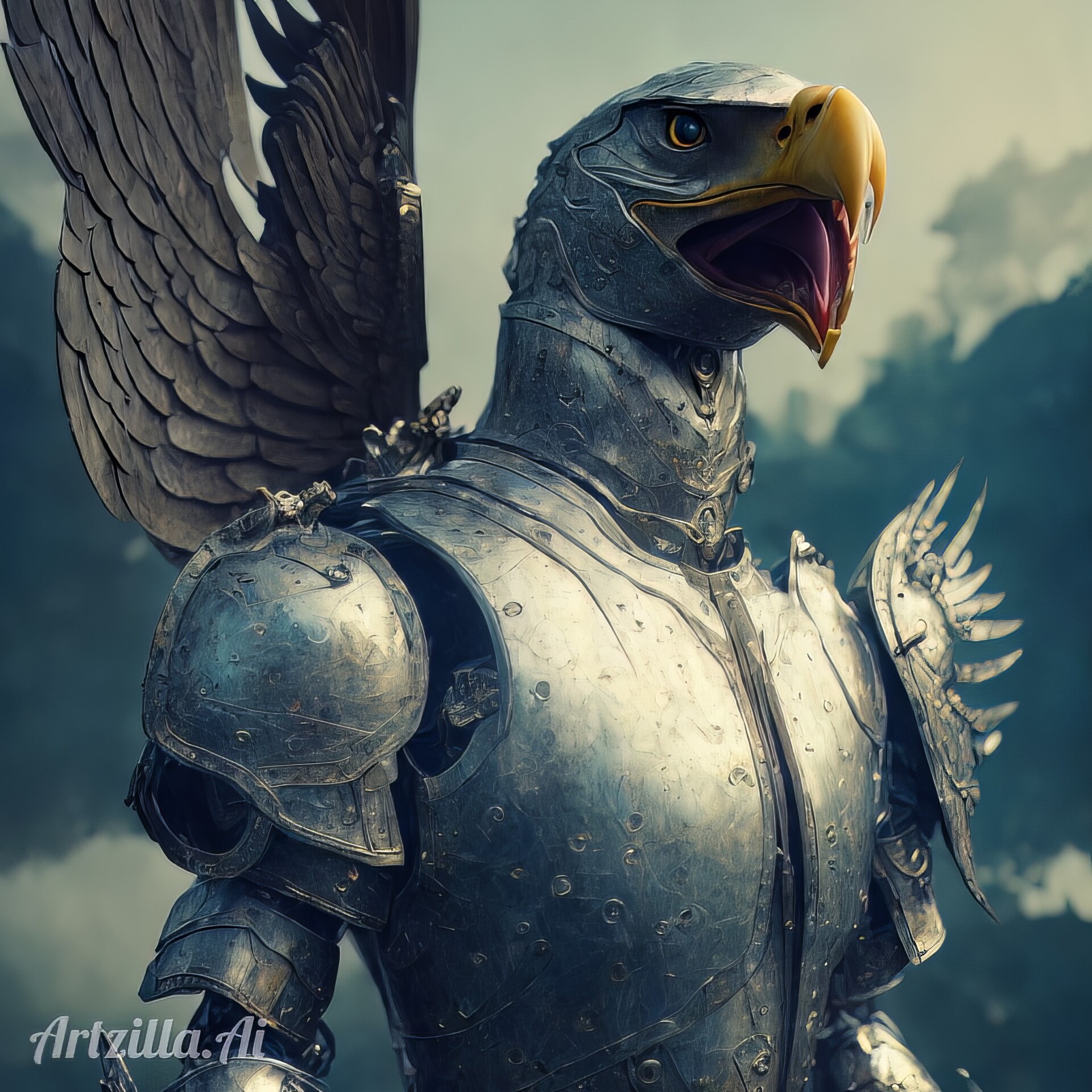 ArtStation - Freedom Needs Armor For Protection - Eagle Symbolism