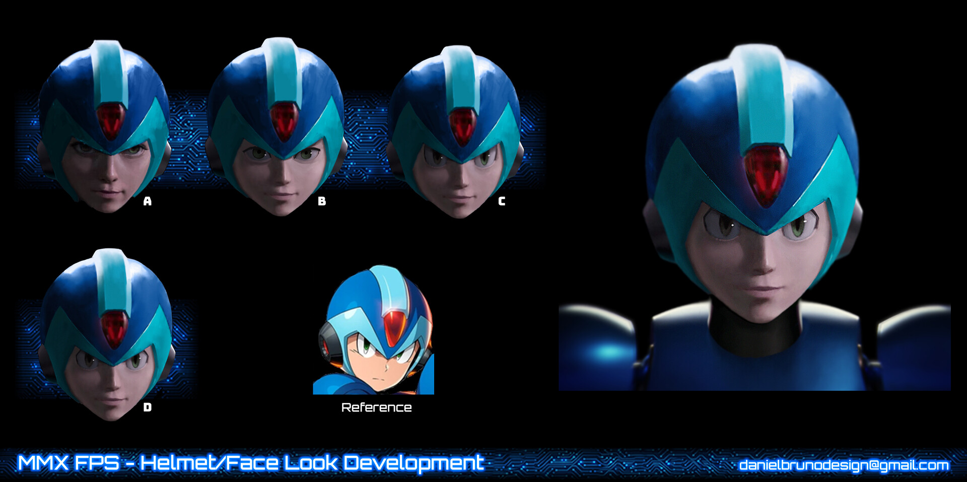 Daniel Bruno Art - Mega Man X FPS Unreal Engine Remake (Work in Progress)