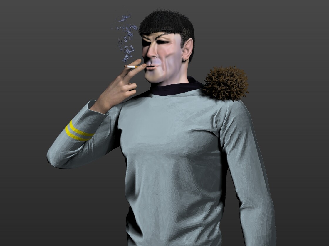 Spock Smoking