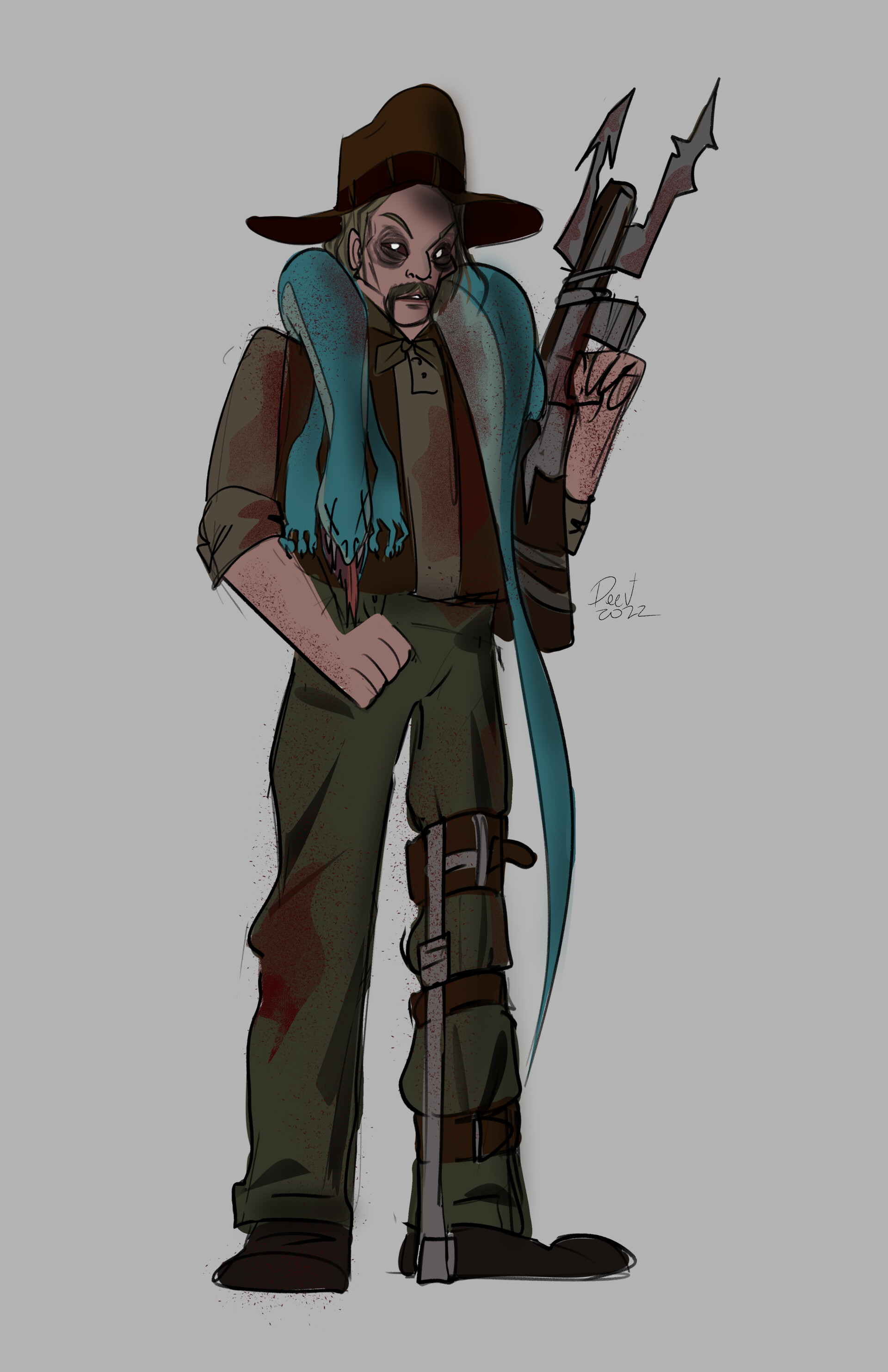 ArtStation - The Gunslinger McLeach DBD Fan Skin