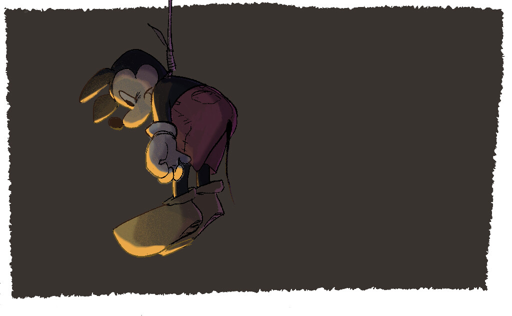 ArtStation - Mickey Mouse said "time out"