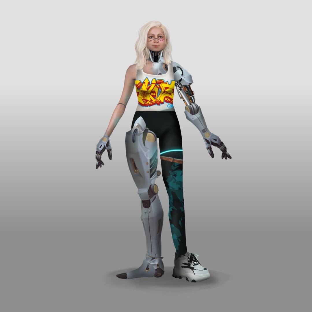 ArtStation - Cyberpunk lady - Michelle