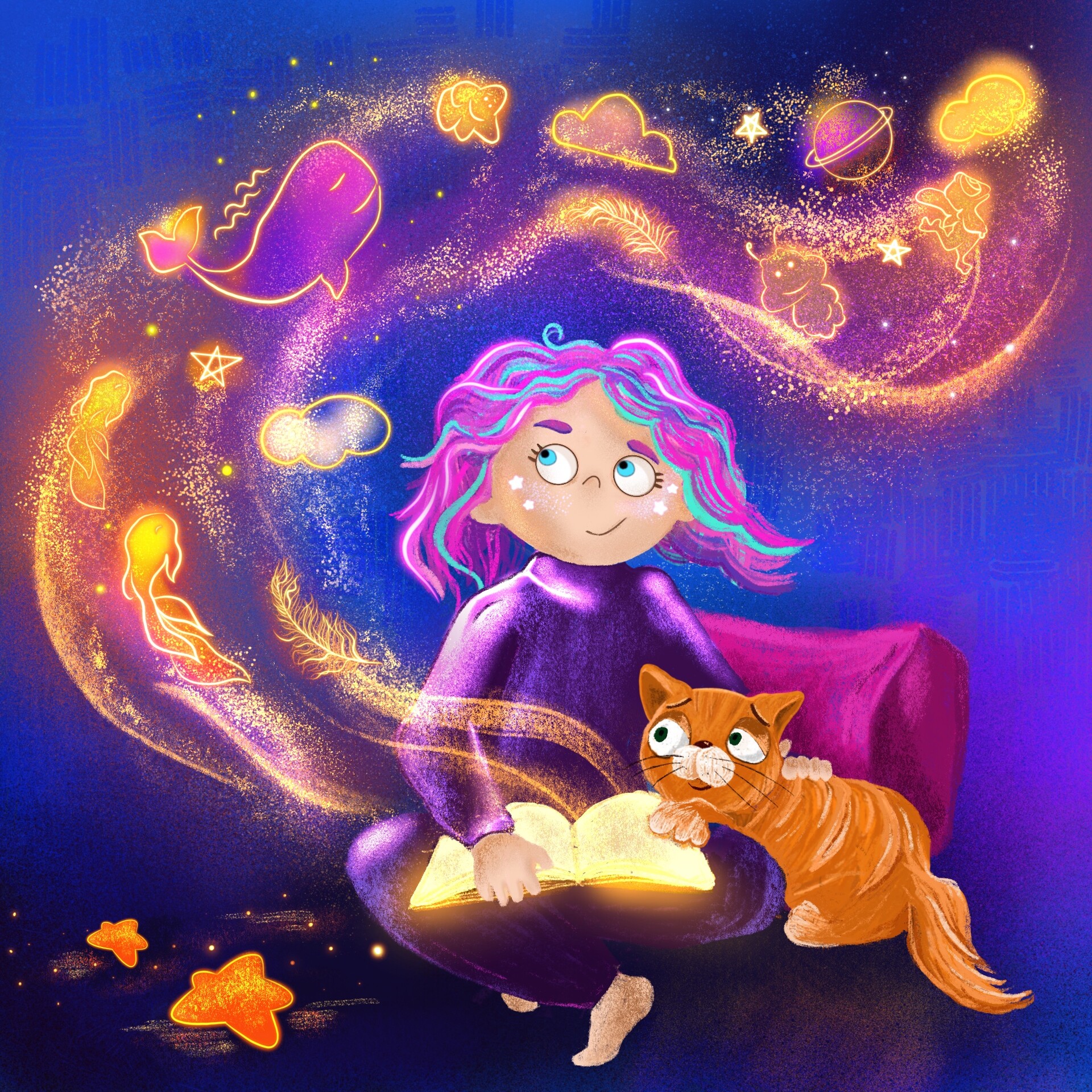 ArtStation - Catherine and the cat