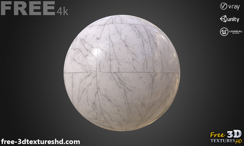 PBR Textures Free Download - White Marble Tiles 3d Texture PBR High ...