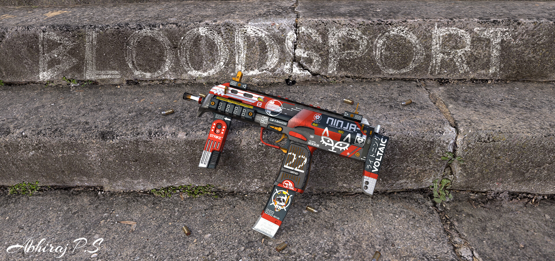 ArtStation - MP7 [ Bloodsport ]