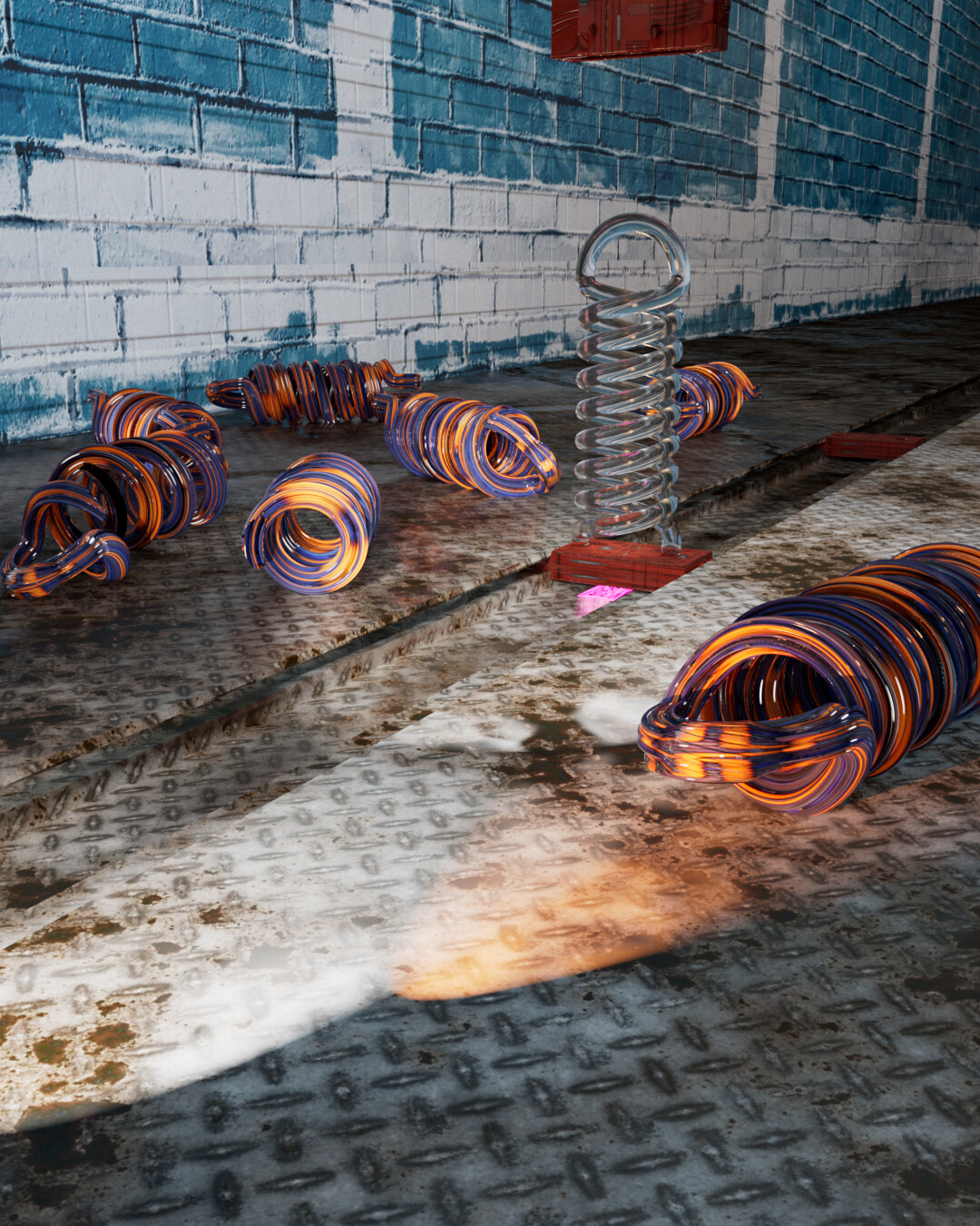 ArtStation - Spring winding process