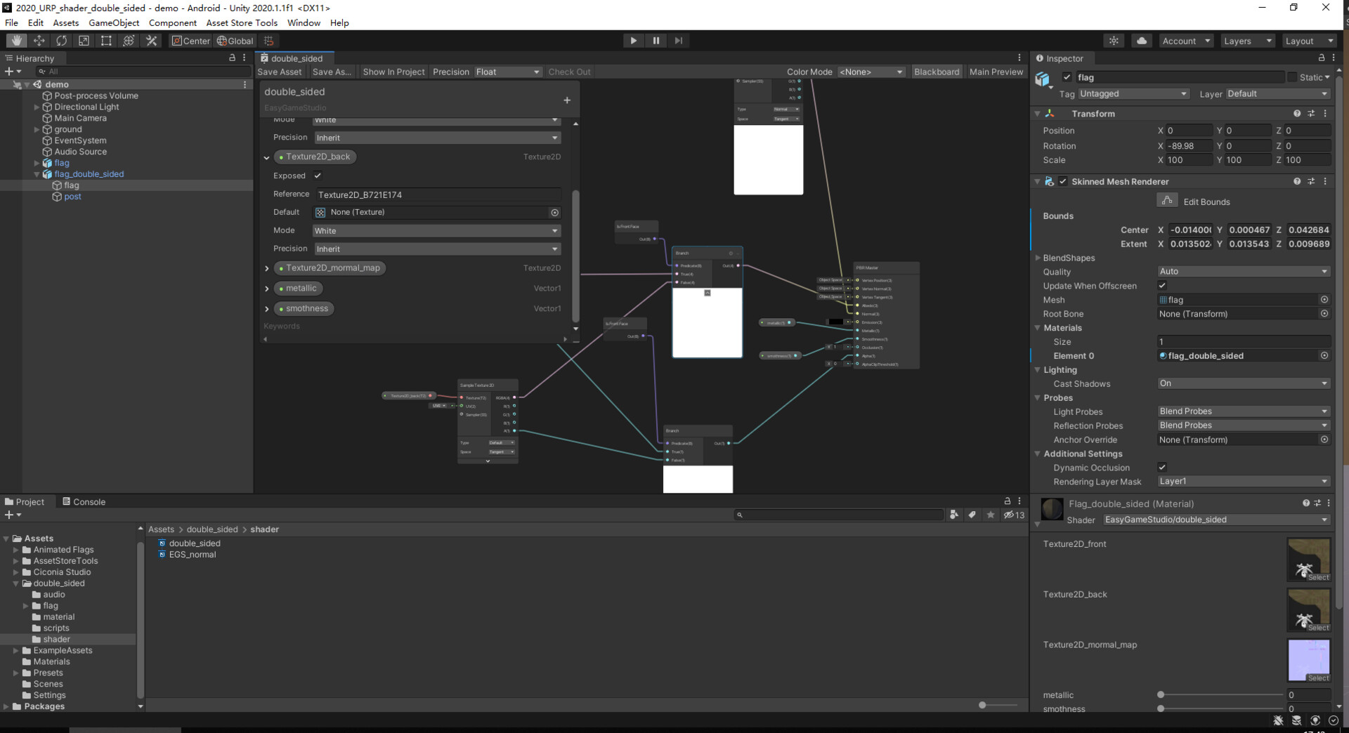 Easy Game Studio - Unity Shader - Double Sided Effect - Downloadable