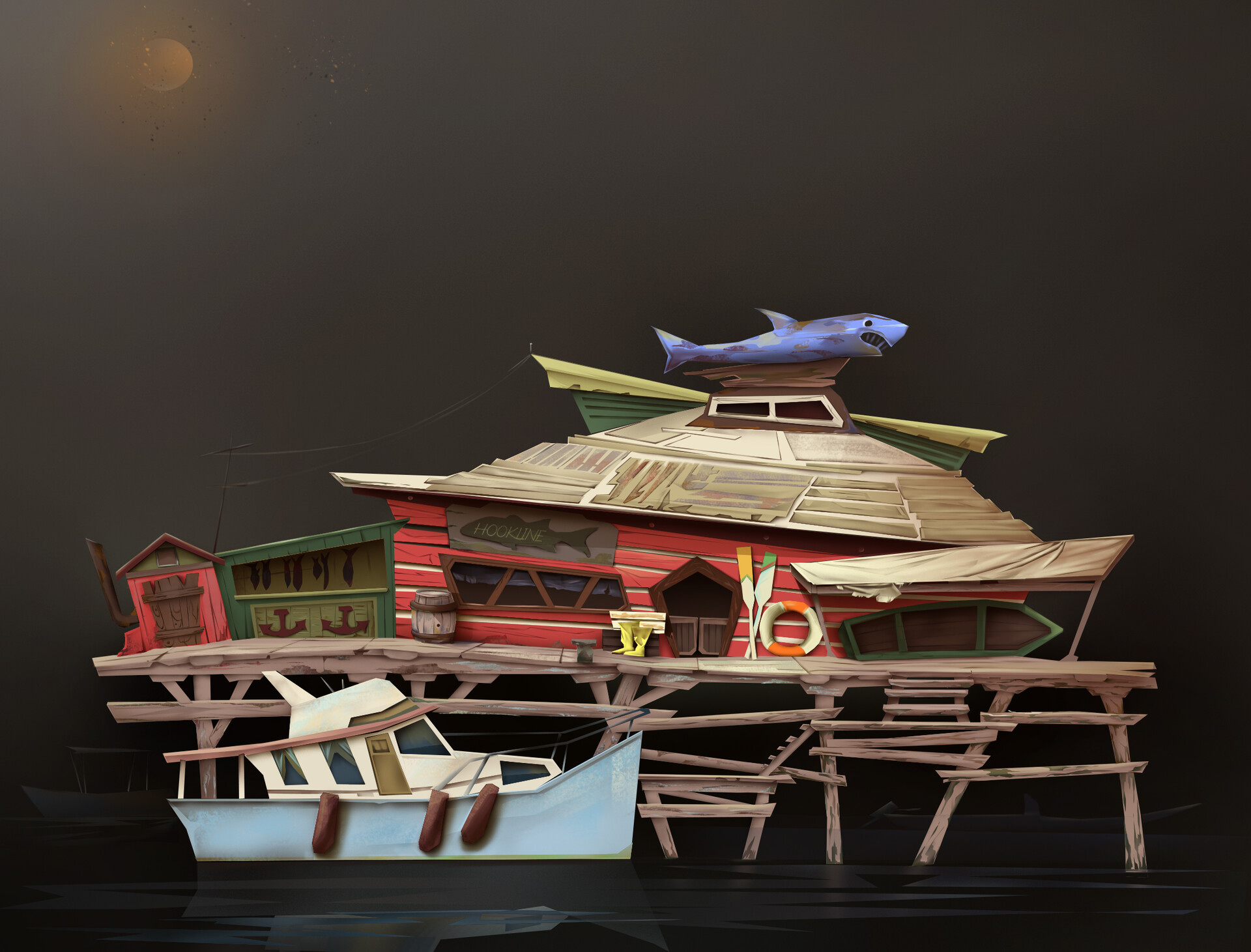 ArtStation - Fishermen house