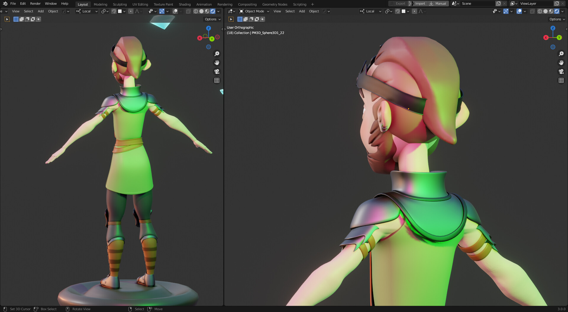 Phong Ly - Character Design using ZBrush and Blender