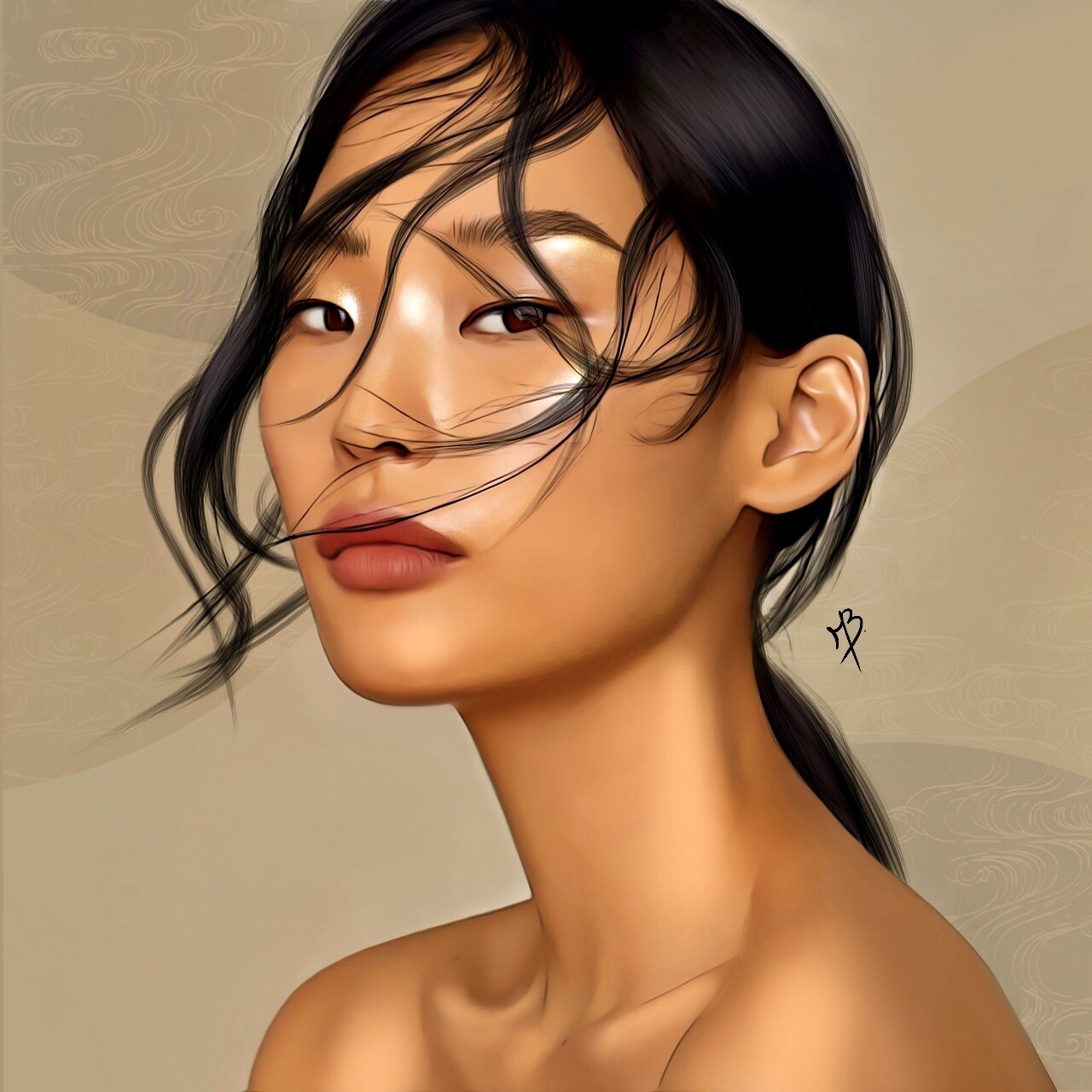 ArtStation - Asian woman