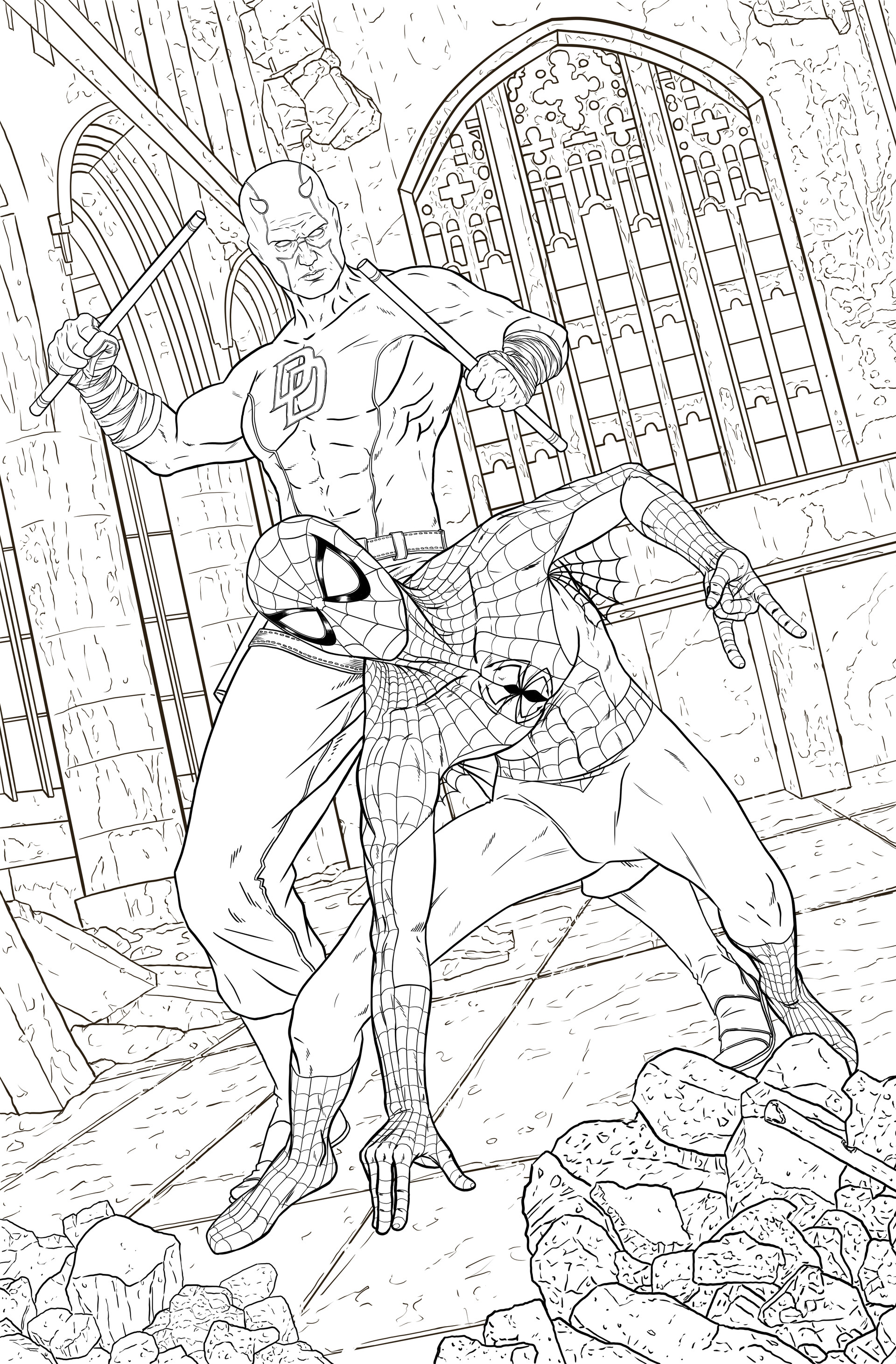 daredevil coloring pages