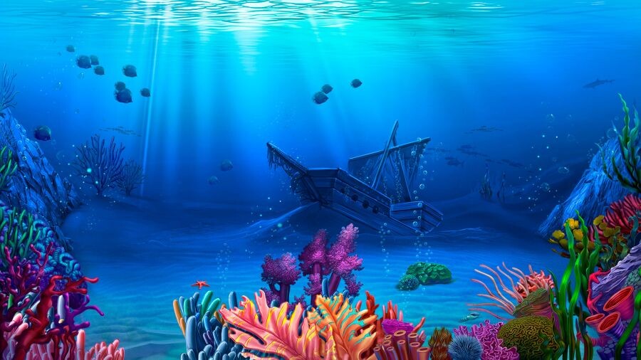 ArtStation - Ocean themed slot game Background