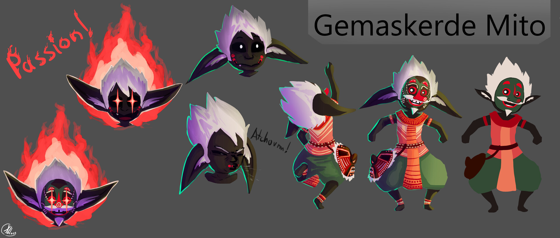ArtStation - Character design - Gemaskerde Mito