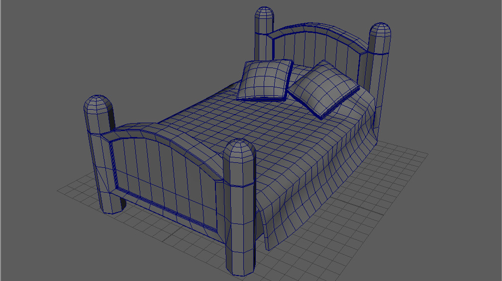 ArtStation - Bed - Room - Model
