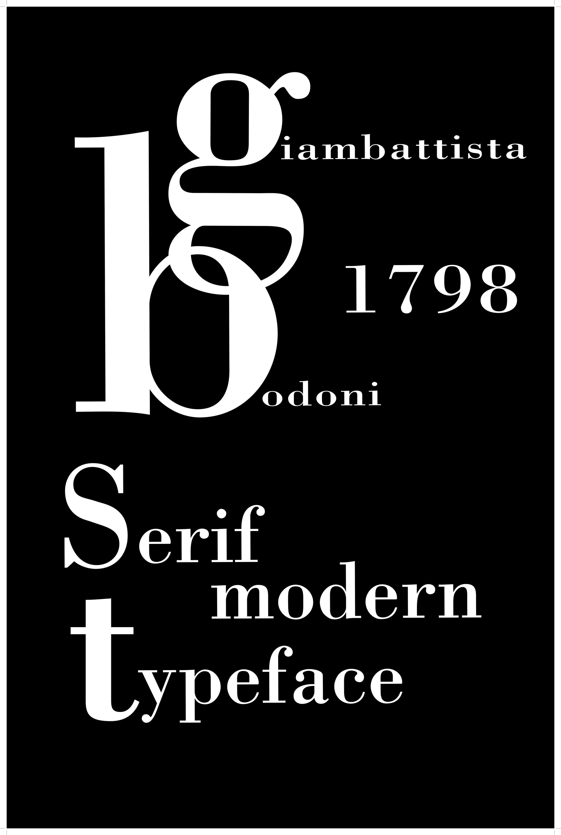 Modern Typeface Poster