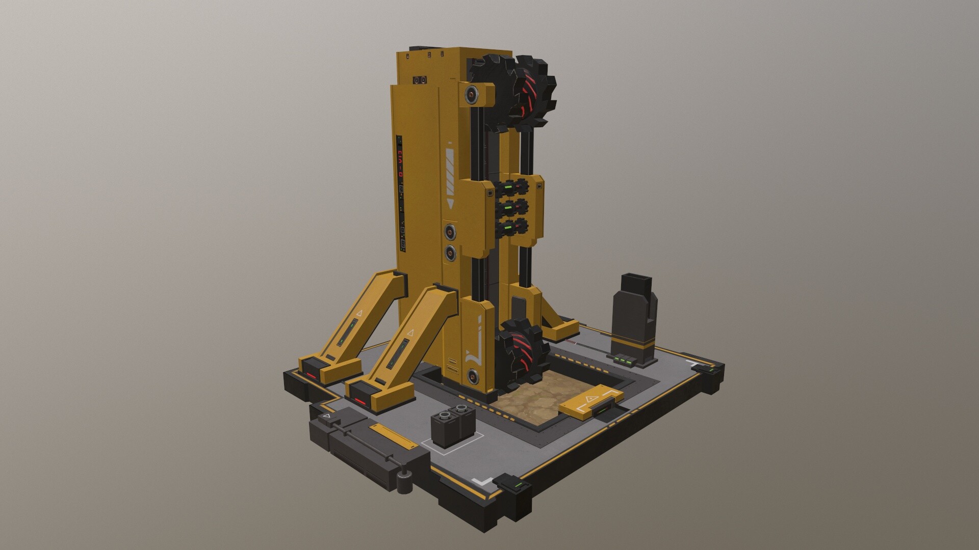 ArtStation - Sci-Fi Excavator